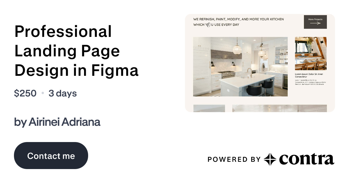 Professional Landing Page Design in Figma by Airinei Adriana