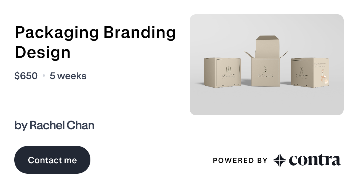 Packaging Branding Design by Rachel Chan