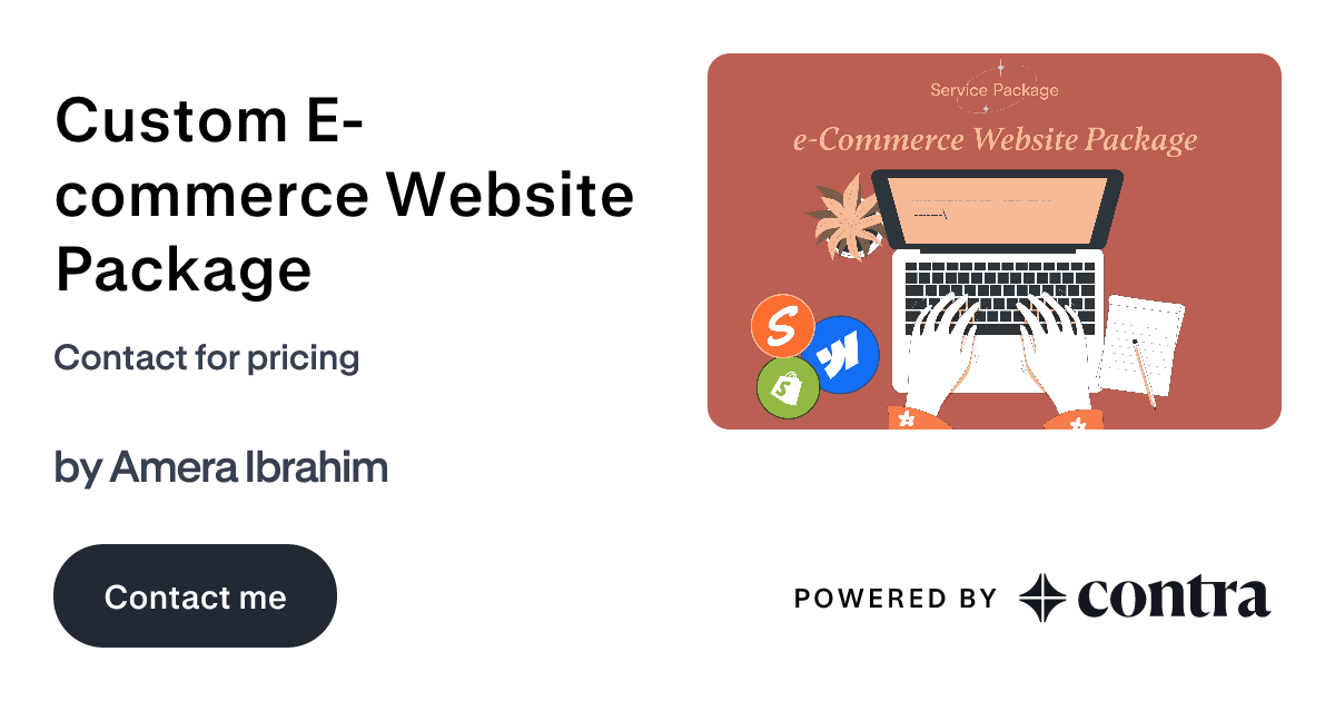 Custom E-commerce Website Package by Amera Ibrahim
