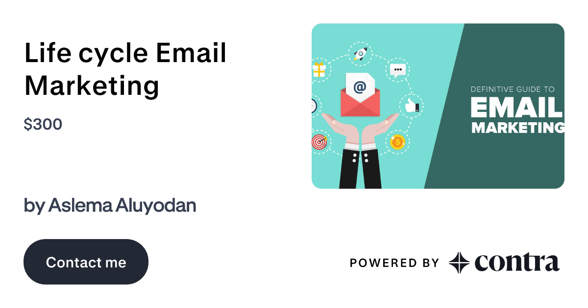 Life cycle Email Marketing by Aslema Aluyodan