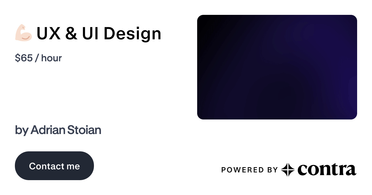 💪🏻 UX & UI Design by Adrian Stoian