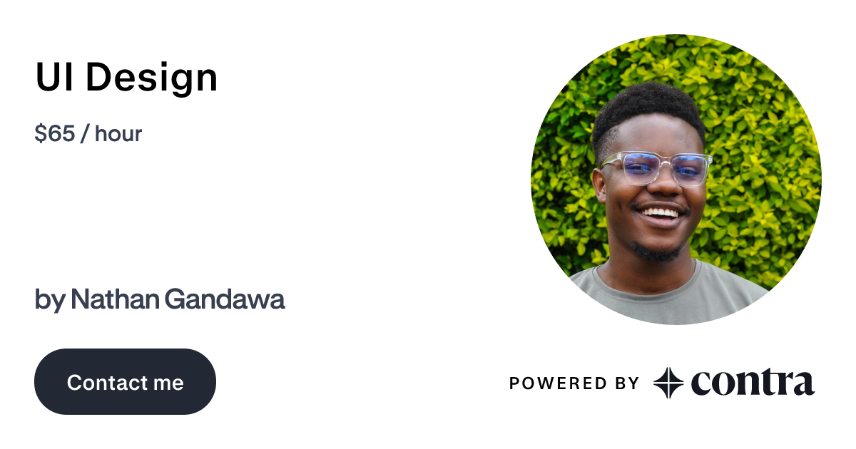 UI Design by Nathan Gandawa