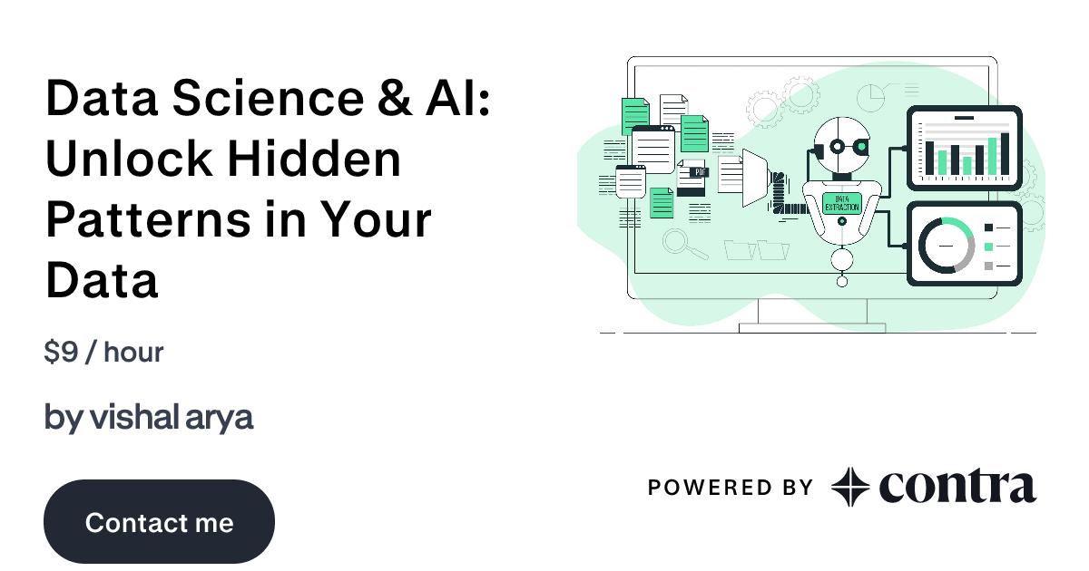 Data Science & AI: Unlock Hidden Patterns in Your Data by vishal arya
