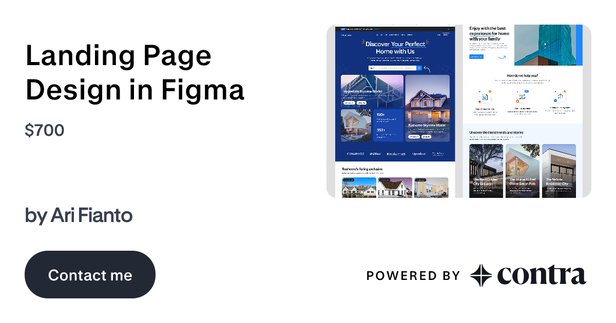 Landing Page Design in Figma by Ari Fianto