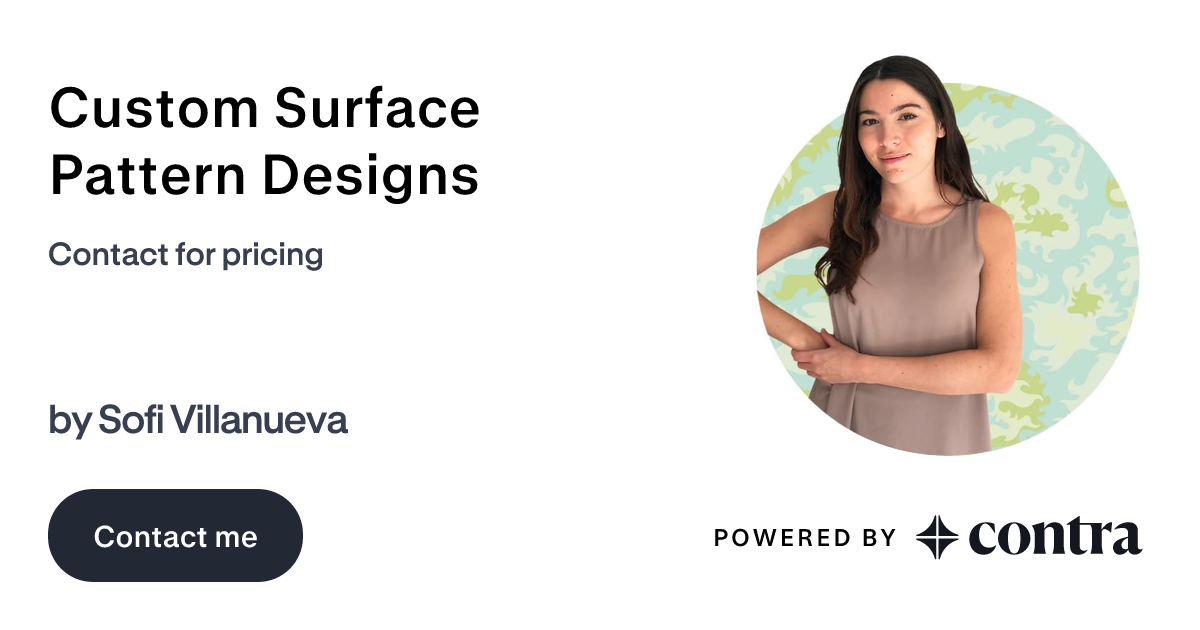 Custom Surface Pattern Designs by Sofi Villanueva