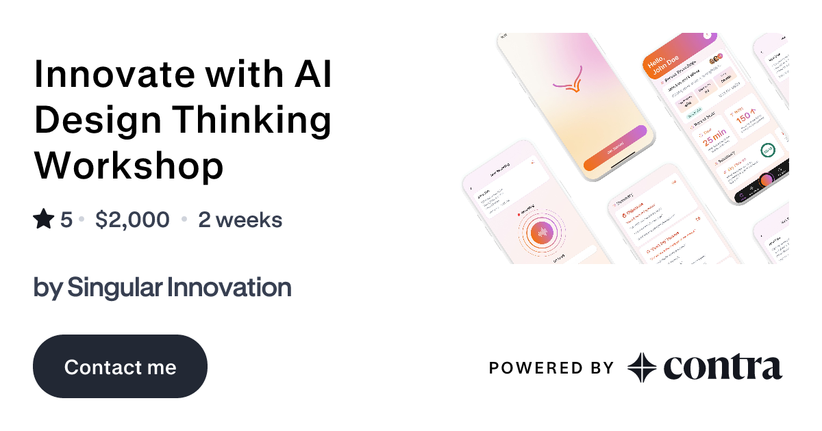Innovate with AI Design Thinking Workshop by Singular Innovation