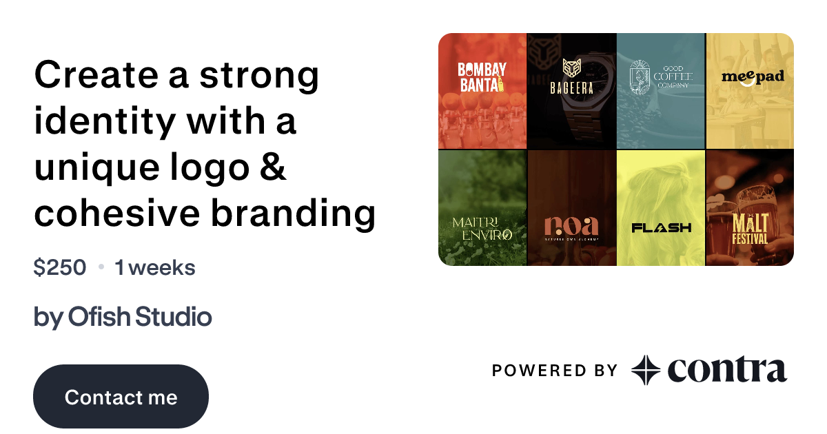 Create a strong identity with a unique logo & cohesive branding by ...