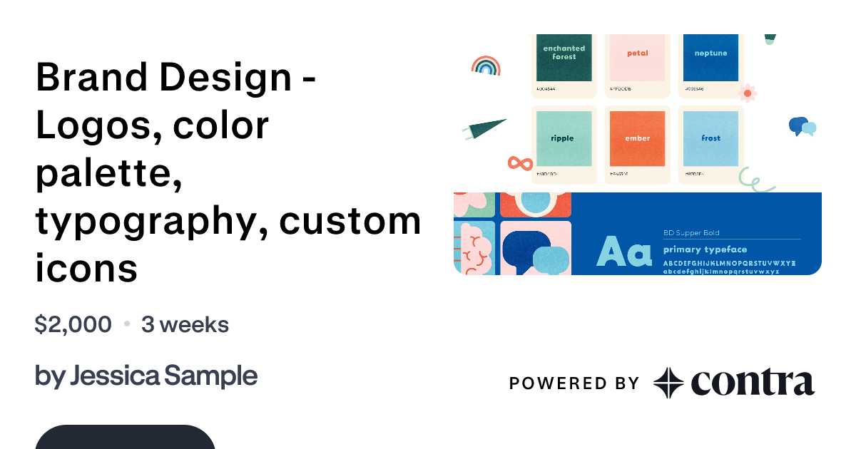 Brand Design - Logos, color palette, typography, custom icons by ...