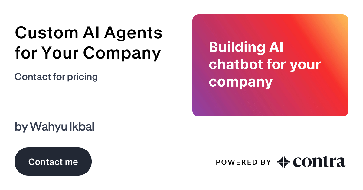 Custom AI Agents for Your Company by Wahyu Ikbal