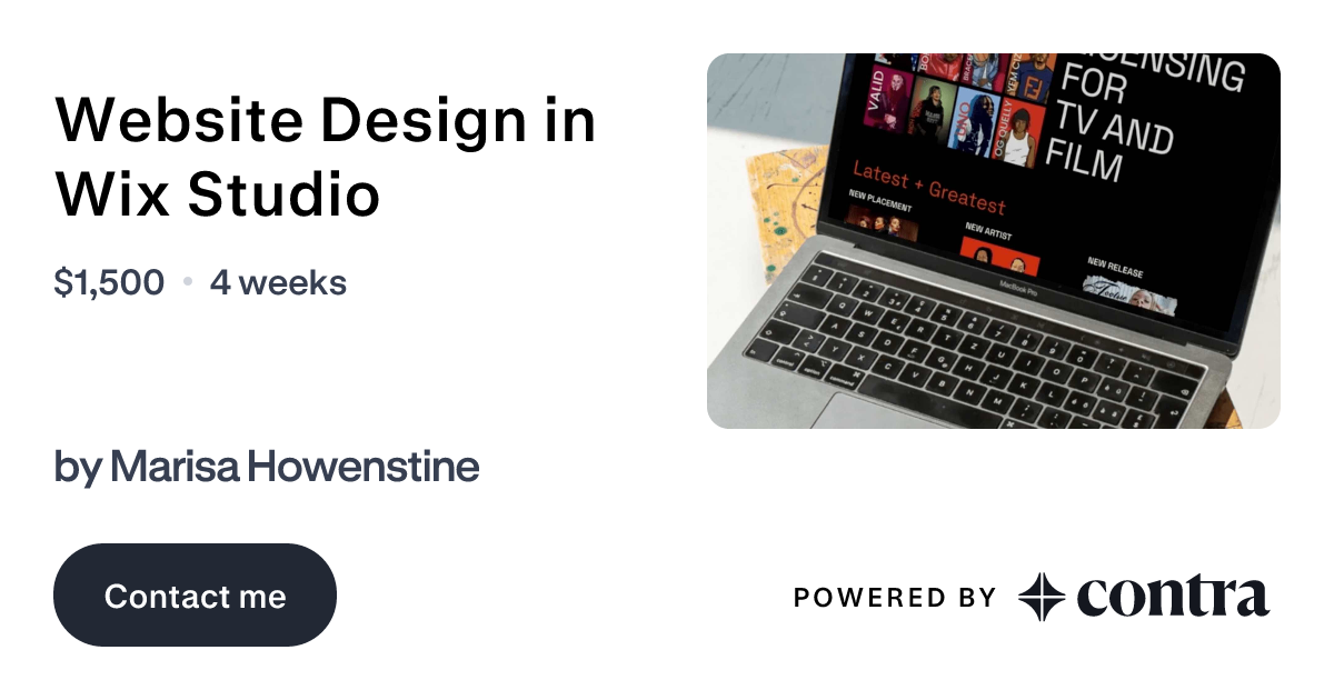 Website Design in Wix Studio by Marisa Howenstine