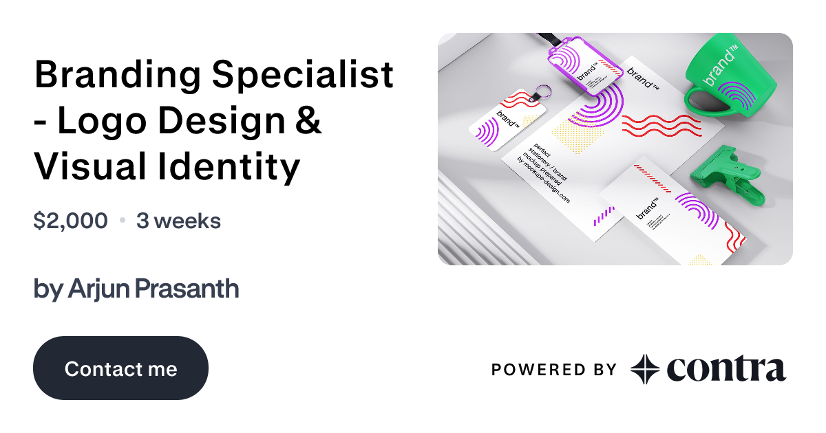 Branding Specialist - Logo Design & Visual Identity by Arjun Prasanth