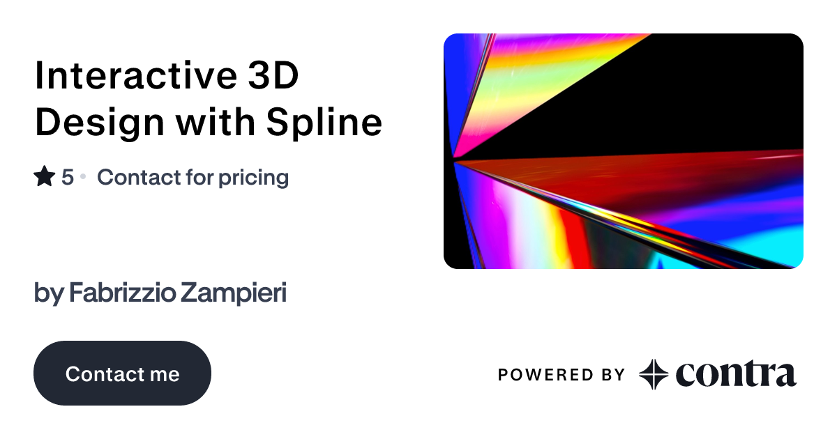 Interactive 3D Design with Spline by Fabrizzio Zampieri