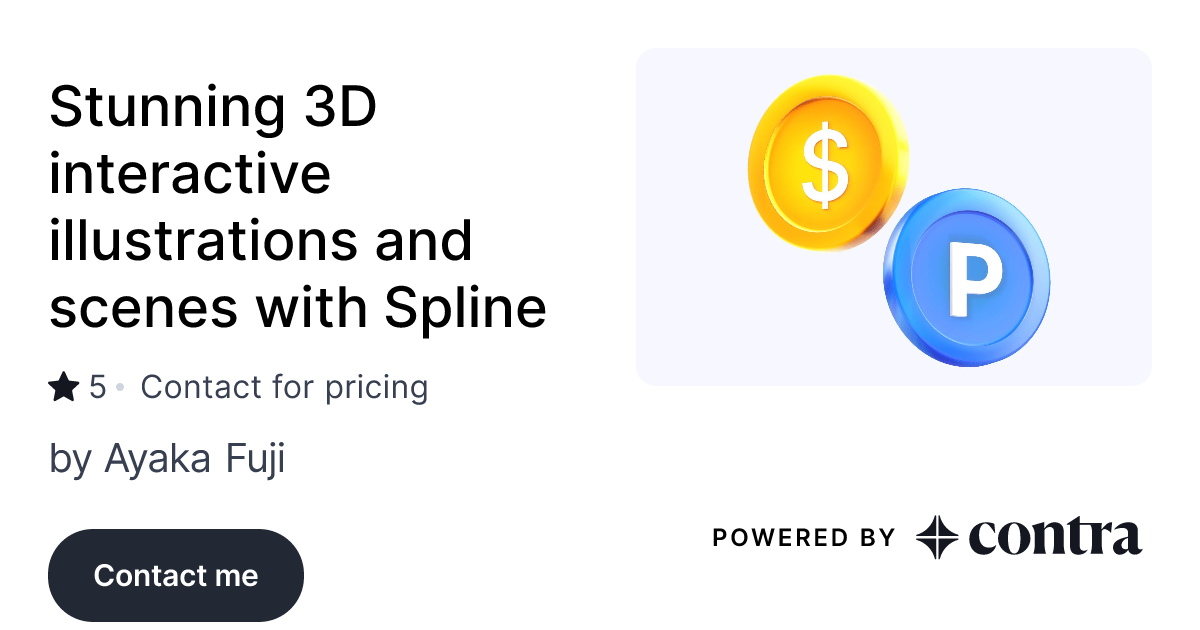 Stunning 3D interactive illustrations and scenes with Spline by Ayaka Fuji Stunning 3D interactive illustrations and scenes with Spline by Ayaka Fuji