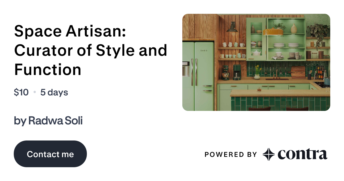 Space Artisan: Curator of Style and Function by Radwa Soli