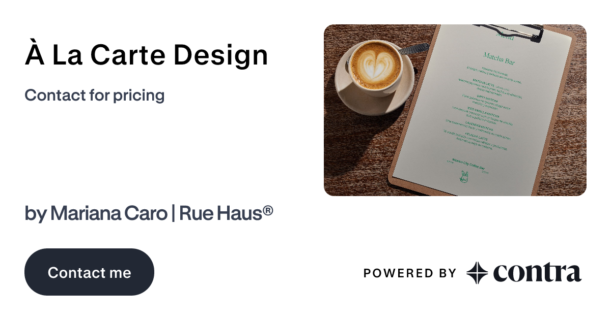 À La Carte Design by Mariana Caro | Rue Haus®