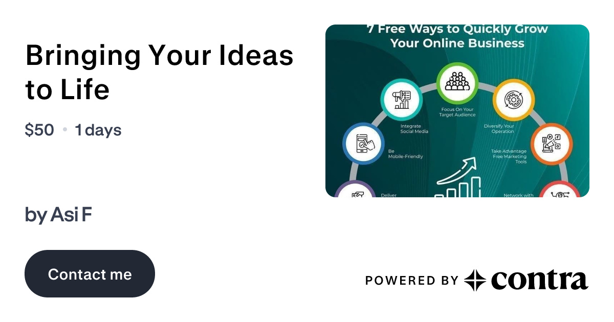Bringing Your Ideas to Life by Asi F