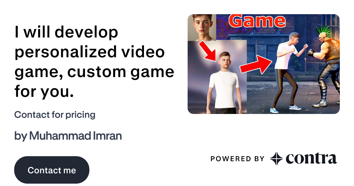 I will develop personalized video game, custom game for you. by ...