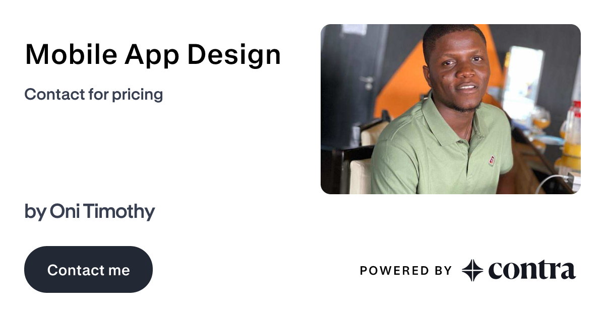 Mobile App Design by Oni Timothy