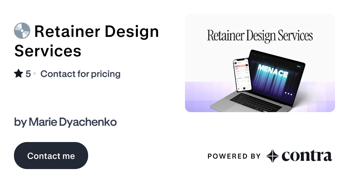 💿 Retainer Design Services by Marie Dyachenko