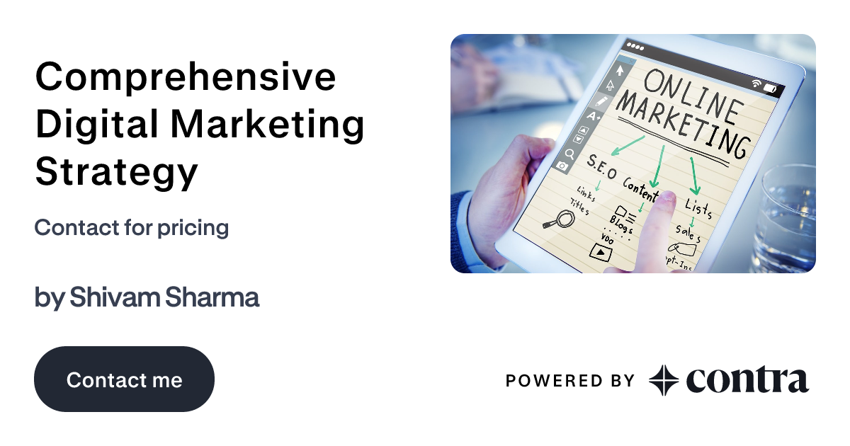 Comprehensive Digital Marketing Strategy by Shivam Sharma