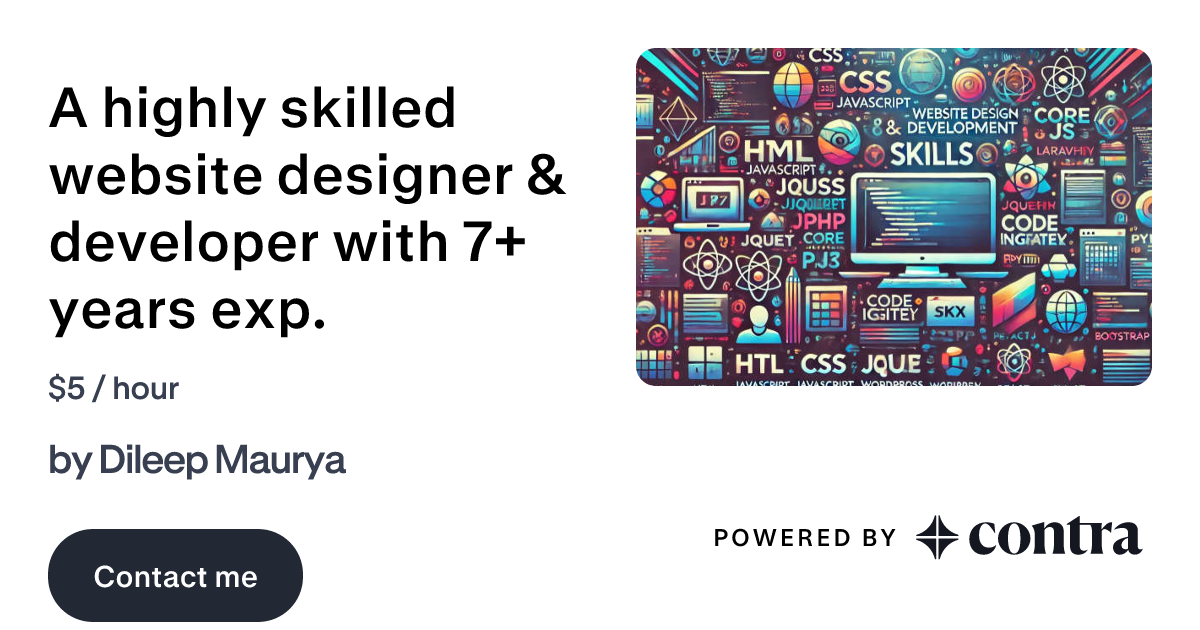 A highly skilled website designer & developer with 7+ years exp. by ...