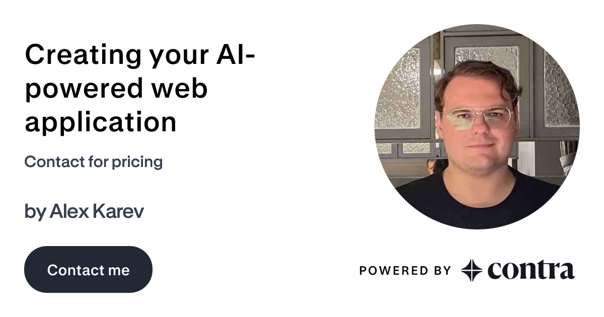 Creating your AI-powered web application by Alex Karev
