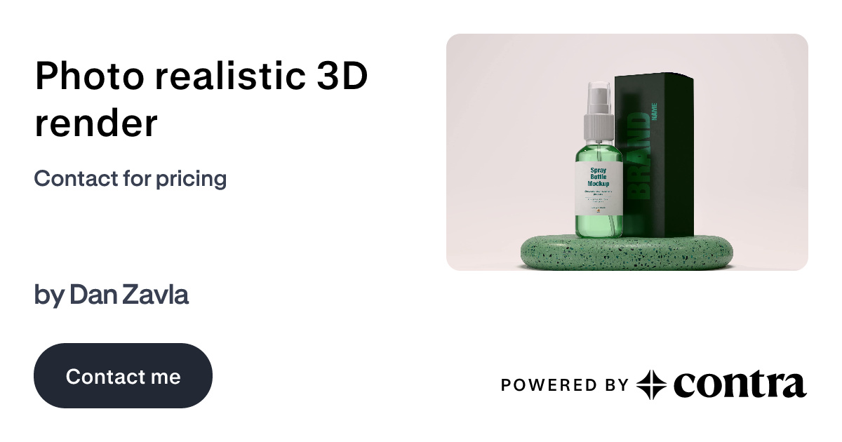 Photo realistic 3D render by Dan Zavla