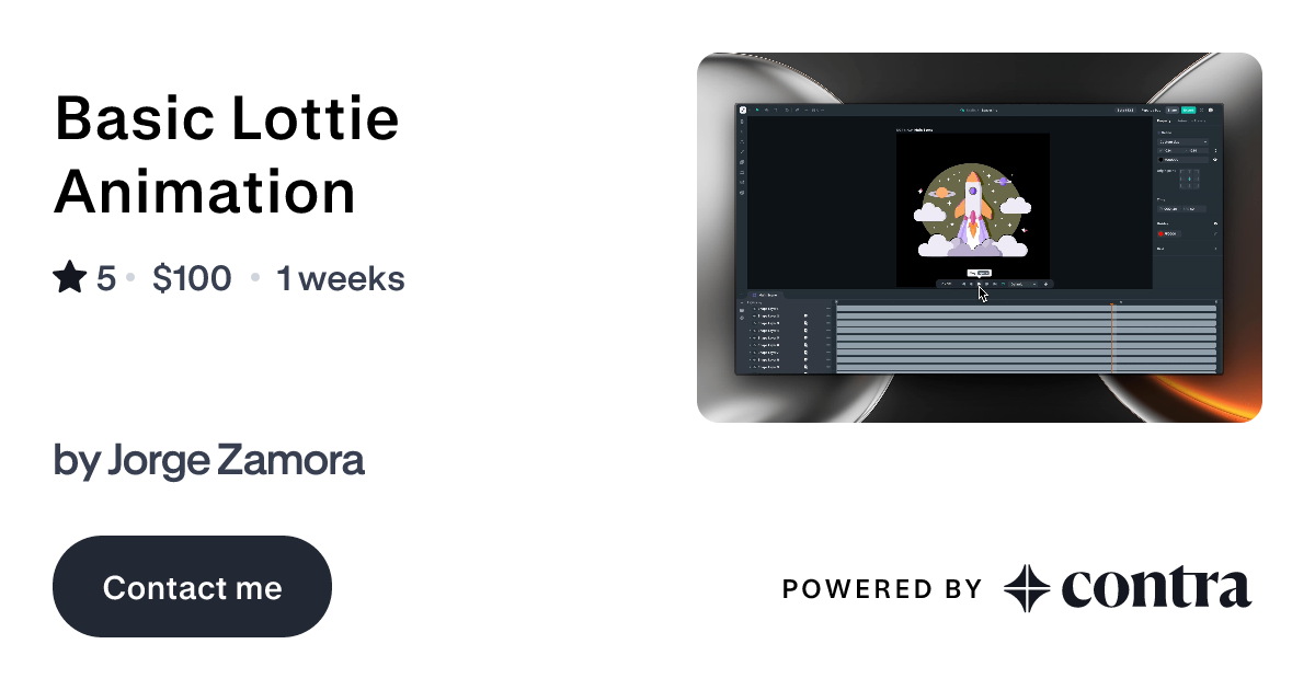 Basic Lottie Animation by Jorge Zamora
