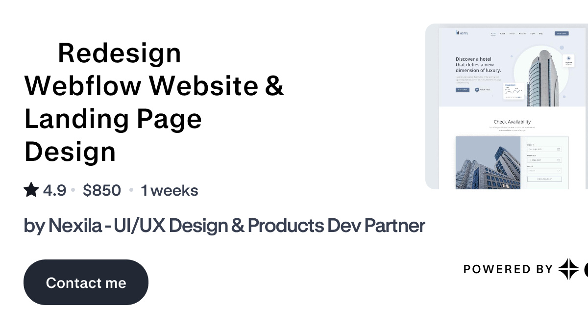 Redesign Webflow Website & Landing Page Design by Ikbal H.