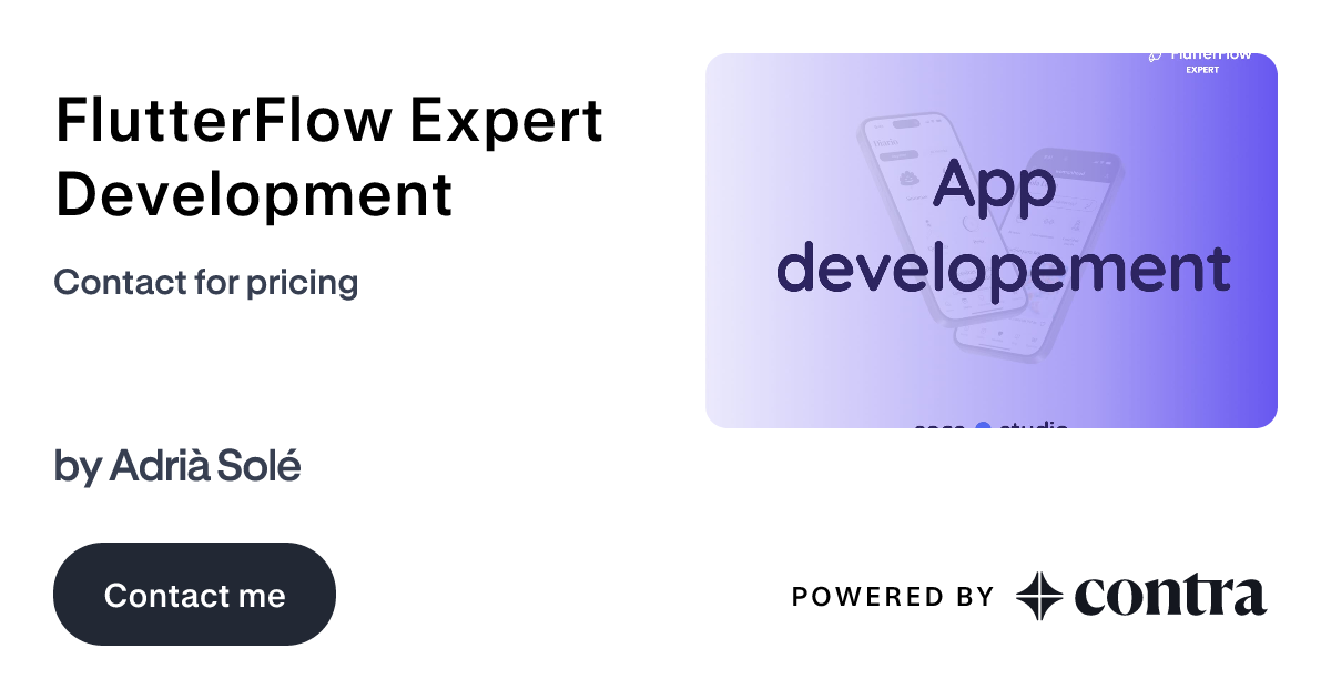 FlutterFlow Expert Development by Adrià Solé