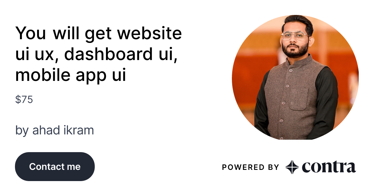 You Will Get Website Ui Ux Dashboard Ui Mobile App Ui By Ahad Ikram