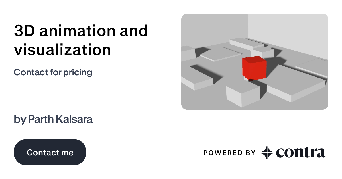3D animation and visualization by Parth Kalsara