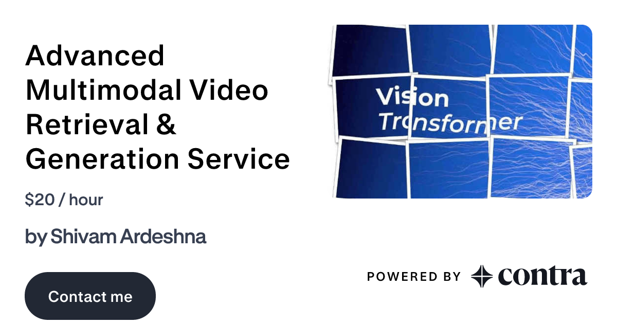 Advanced Multimodal Video Retrieval & Generation Service by Shivam Ardeshna