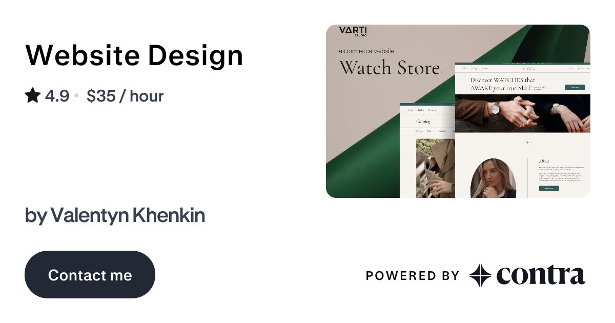 Website Design by Valentyn Khenkin