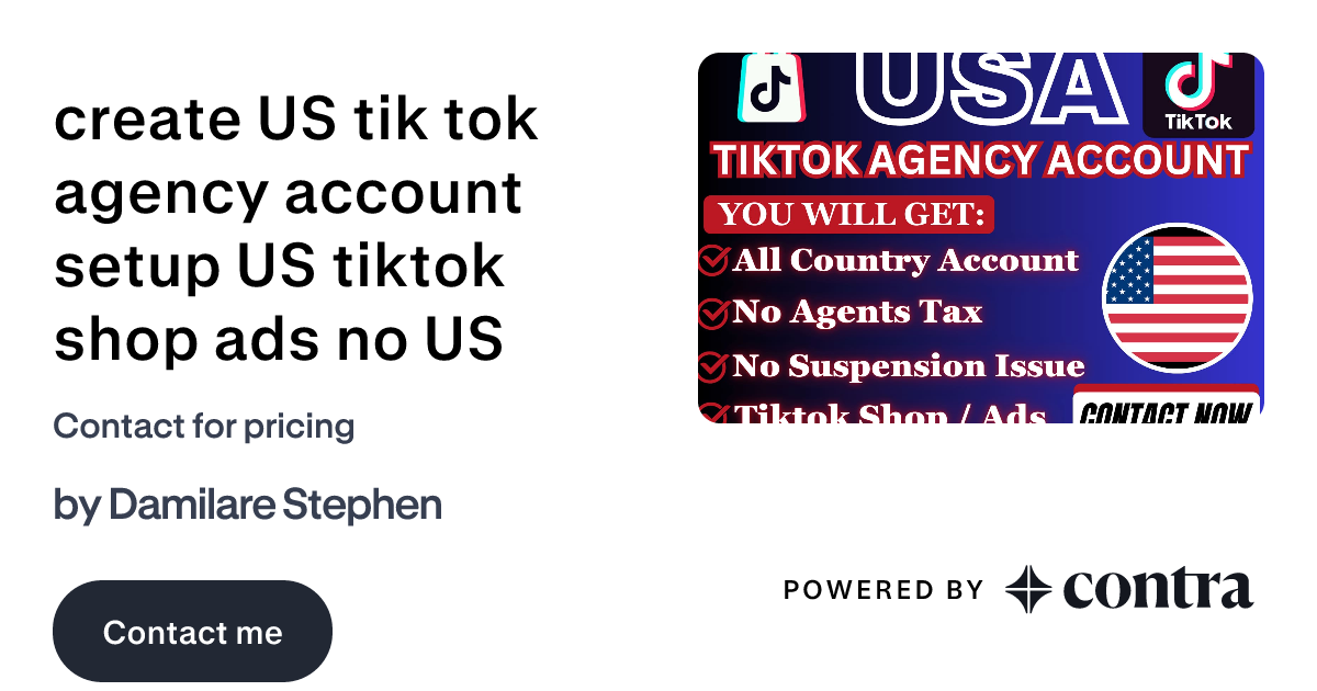 create US tik tok agency account setup US tiktok shop ads no US by ...