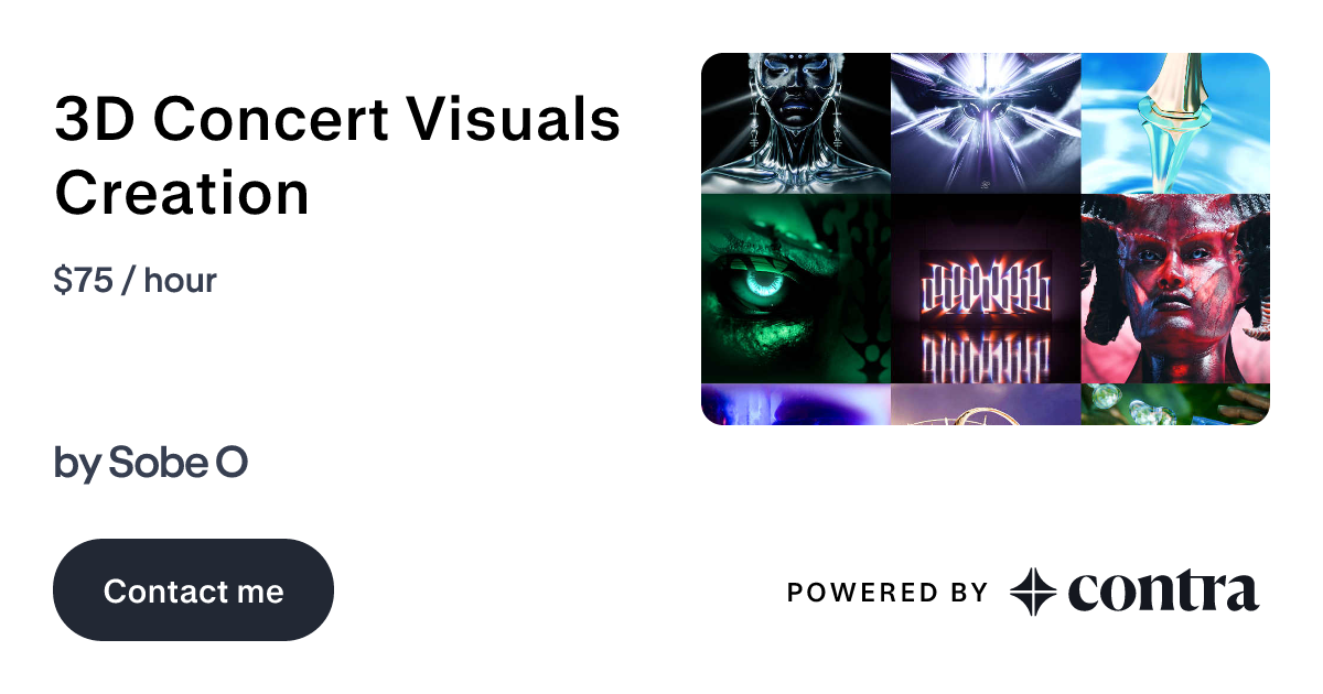 3D Concert Visuals Creation by Sobe O