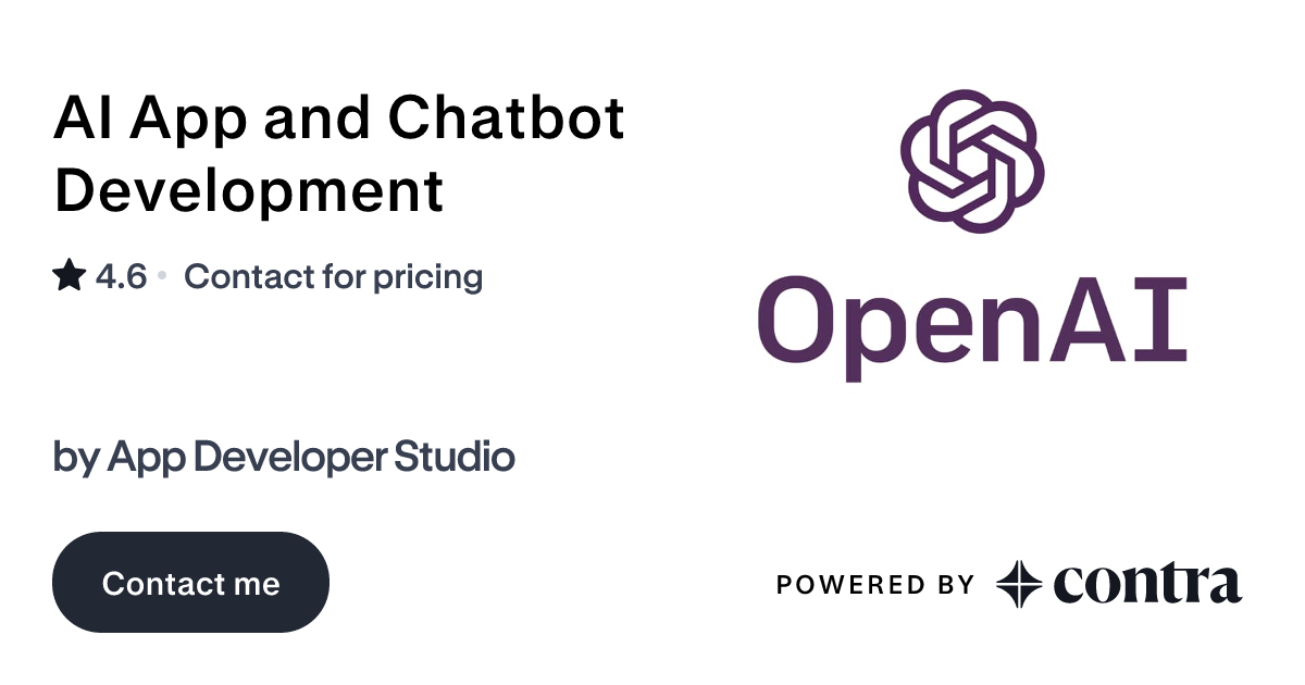 AI App and Chatbot Development by App Developer Studio