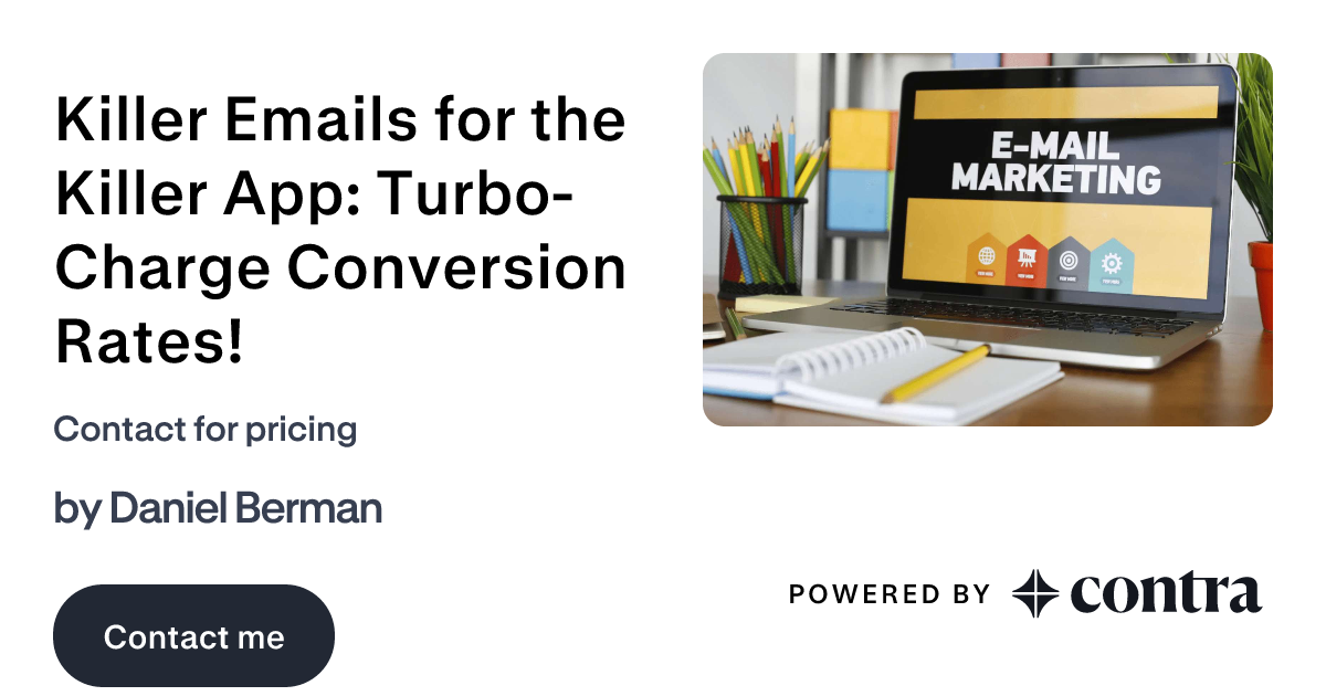 Killer Emails for the Killer App: Turbo-Charge Conversion Rates! by ...