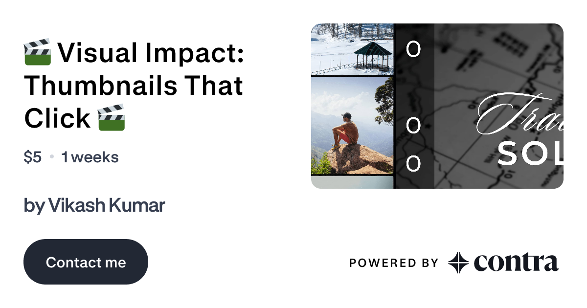 🎬 Visual Impact: Thumbnails That Click 🎬 by Vikash Kumar