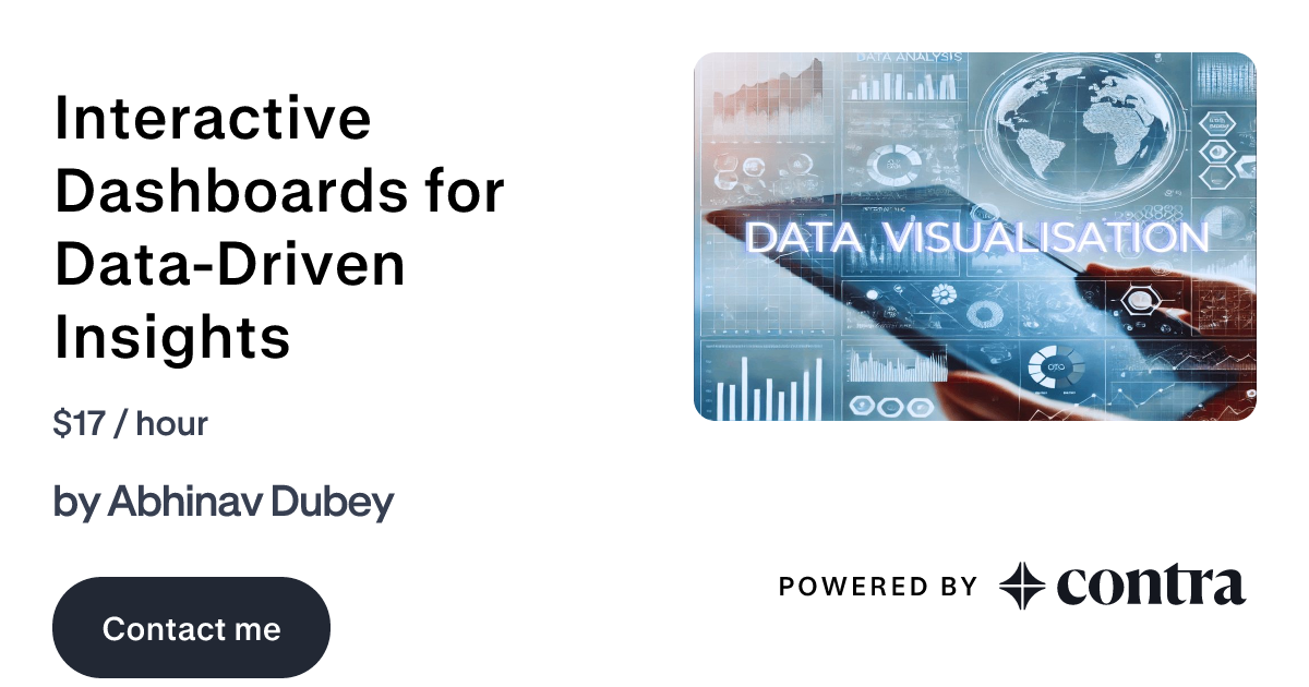 Interactive Dashboards for Data-Driven Insights by Abhinav Dubey