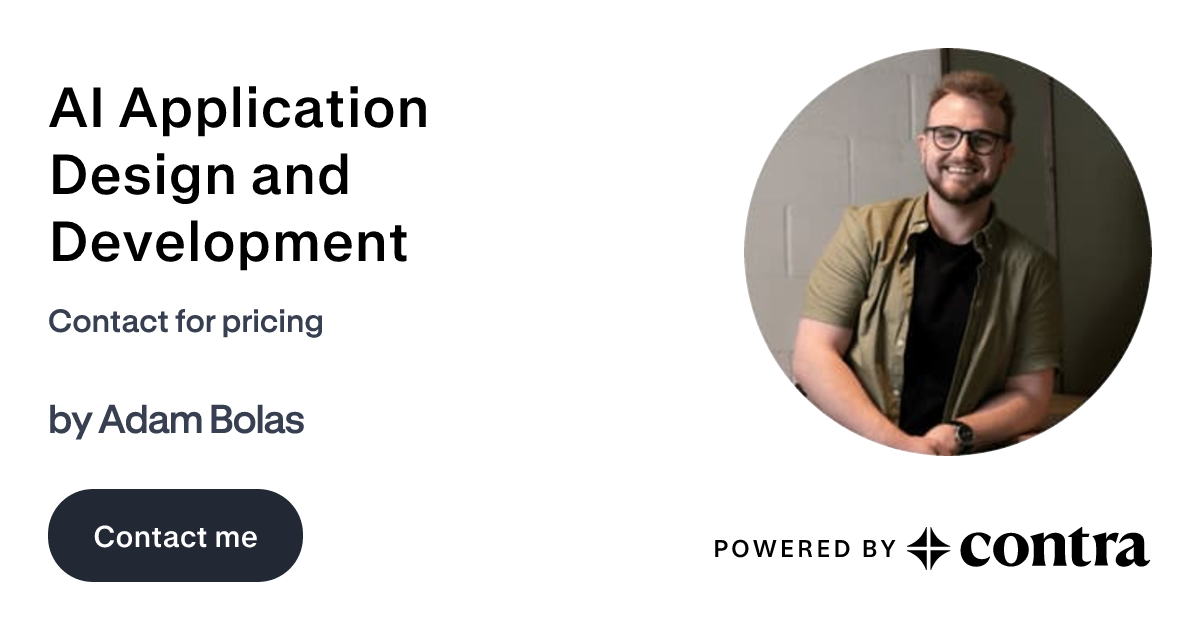 AI Application Design and Development by Adam Bolas