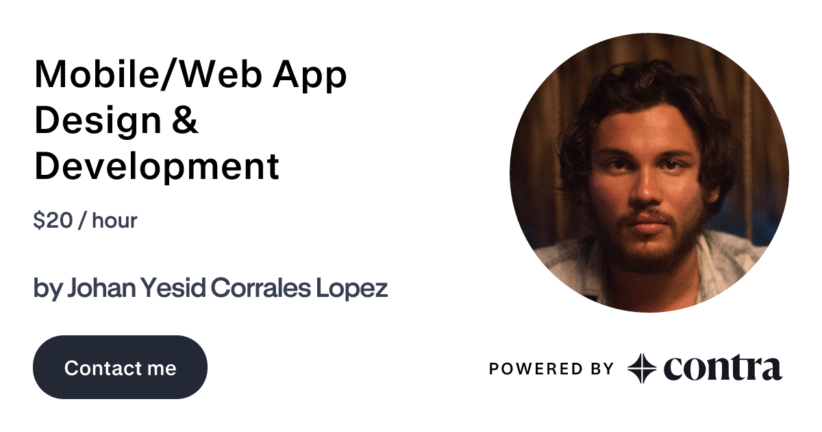 Mobile/Web App Design & Development by Johan Yesid Corrales Lopez