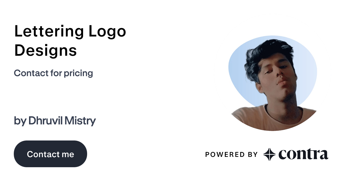 Lettering Logo Designs by Dhruvil Mistry