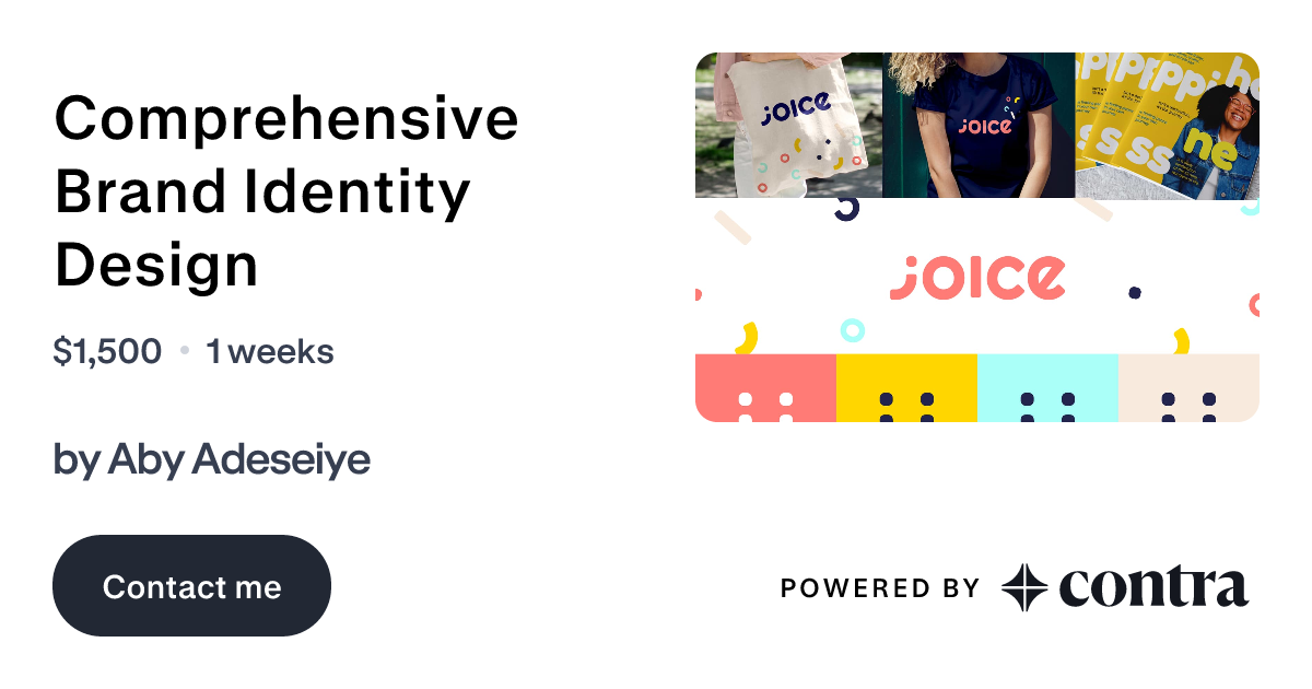 Comprehensive Brand Identity Design by Aby Adeseiye