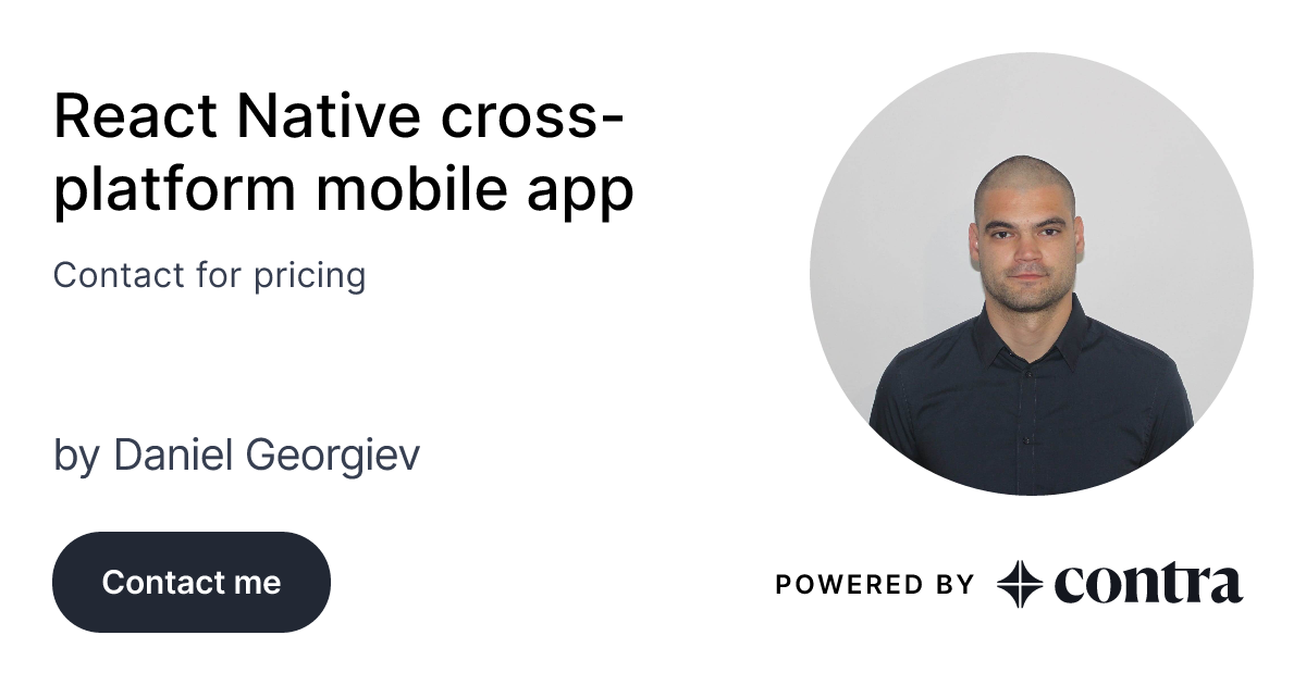 React Native cross-platform mobile app by Daniel Georgiev React Native cross-platform mobile app by Daniel Georgiev