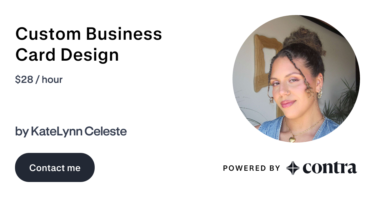 Custom Business Card Design by KateLynn Celeste