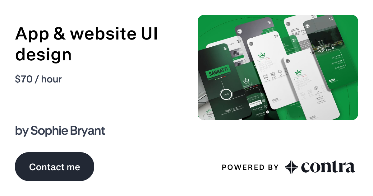 App & web app UI/UX design by Sophie Bryant