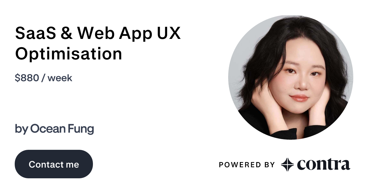 SaaS & Web App UX Optimisation by Ocean Fung