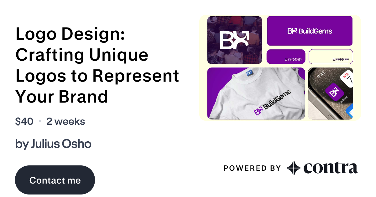 Logo Design: Crafting Unique Logos to Represent Your Brand by Julius Osho