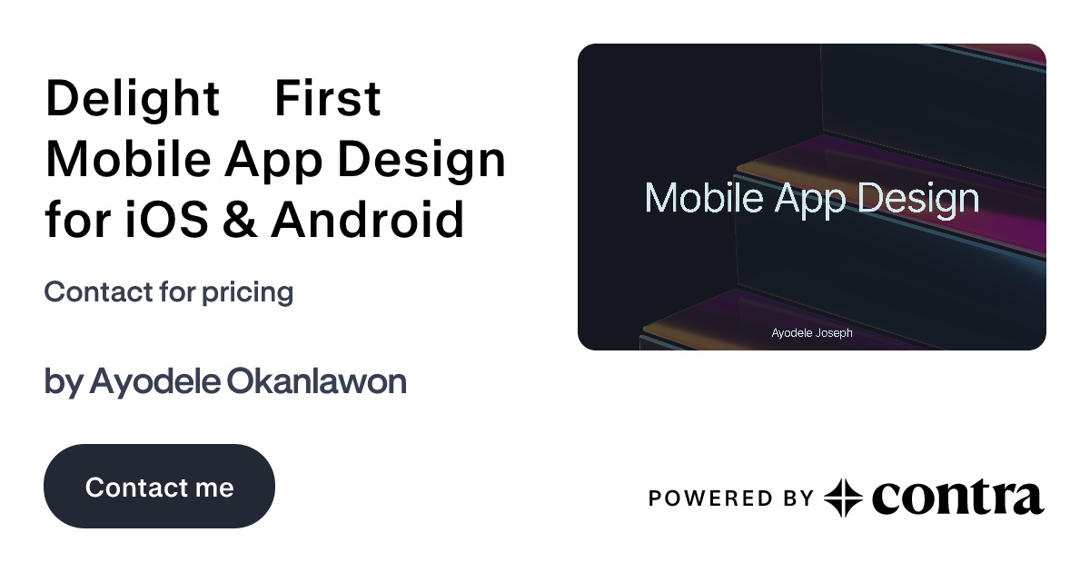 Mobile App Design that users keep on the home screen by Ayodele Okanlawon